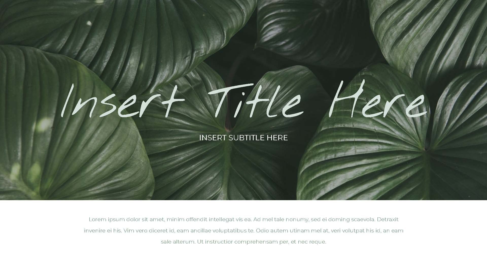 Botanical Google Slides Themes for Presentations