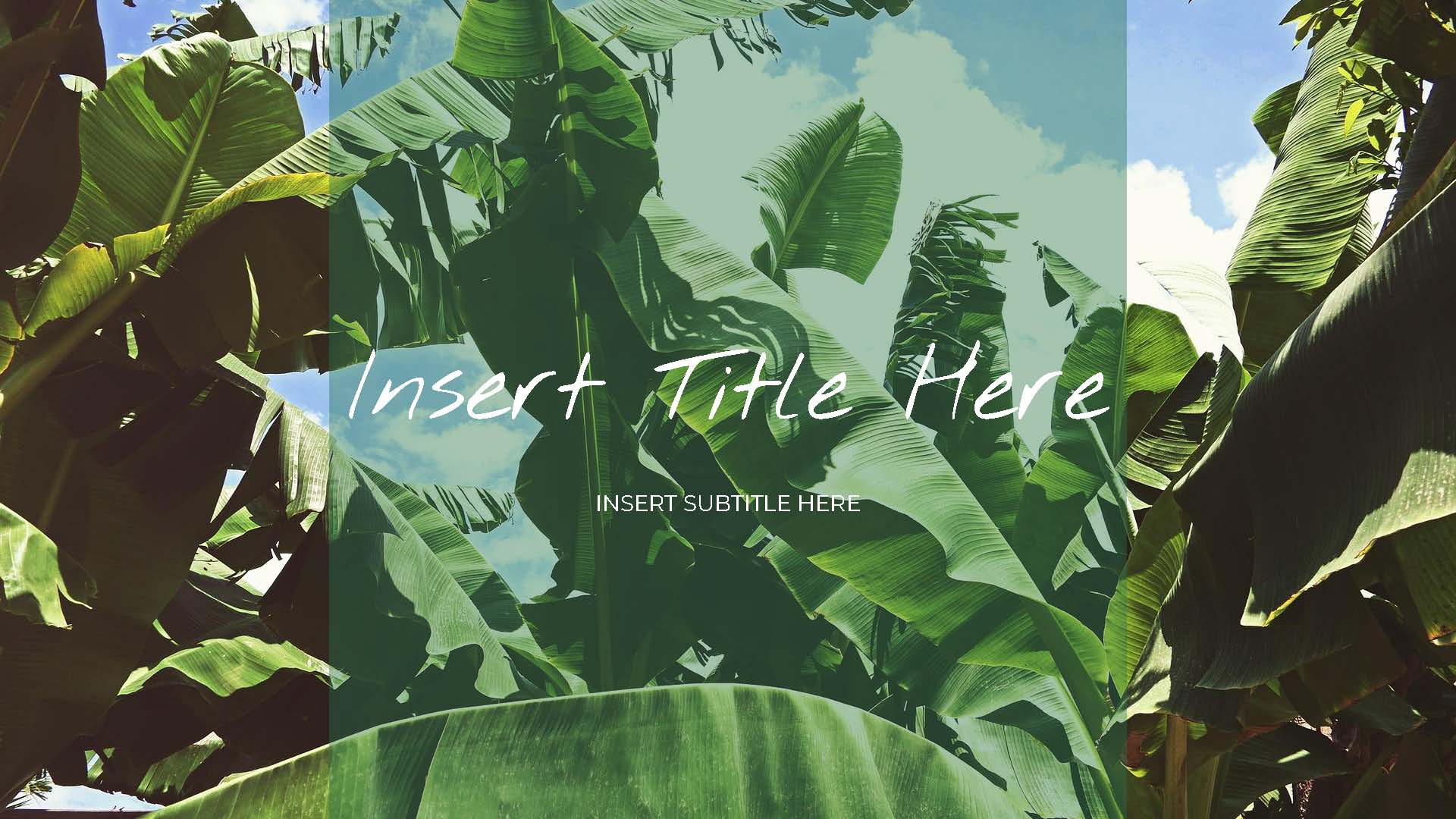 Botanical Google Slides Themes for Presentations