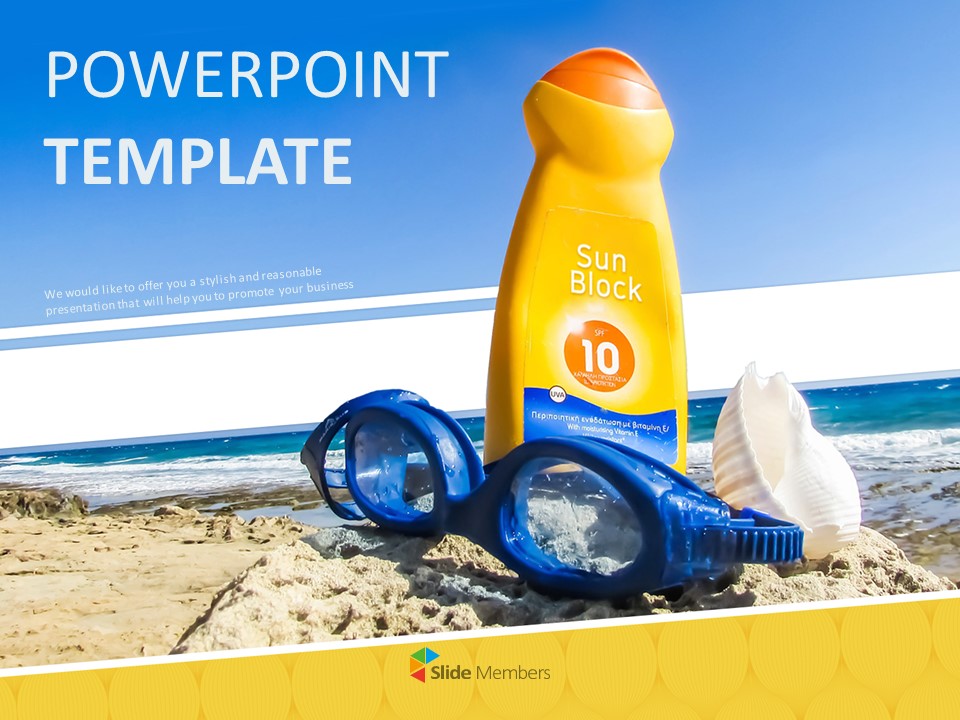 Suncream - Free PPT Template
