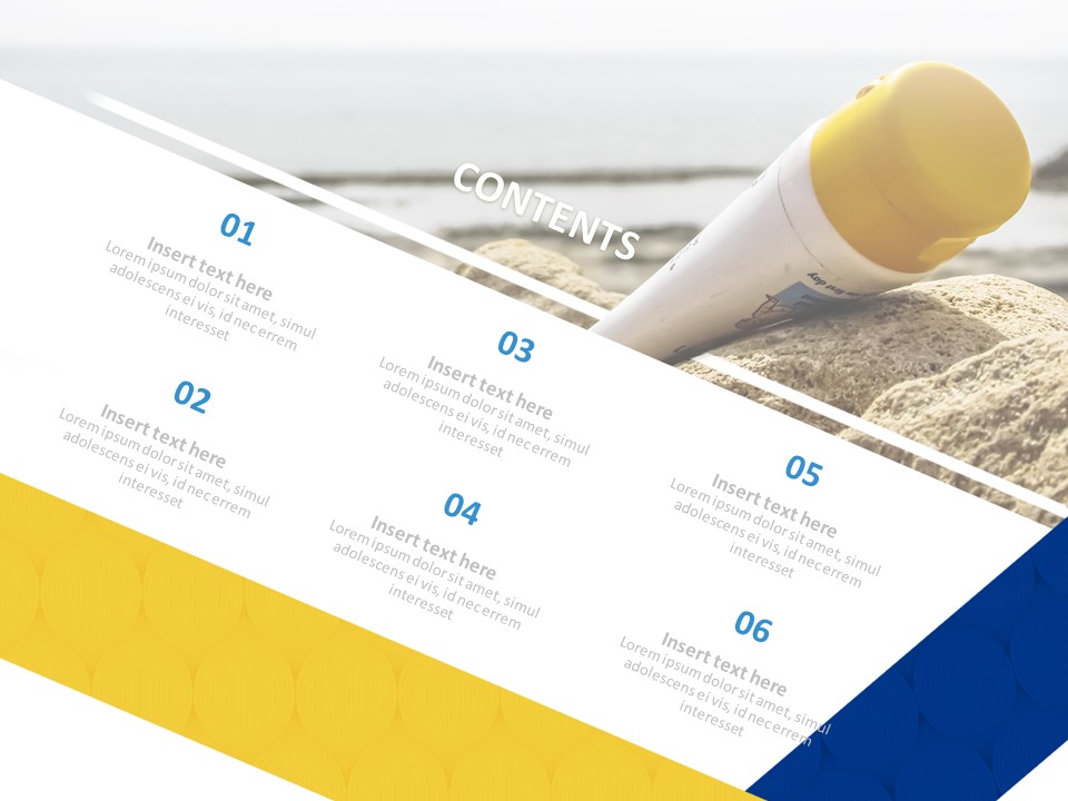 Suncream - Free PPT Template