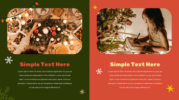 Christmas company profile template design