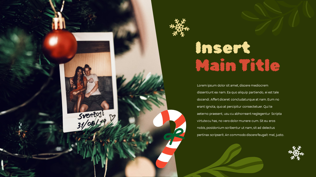 Christmas company profile template design