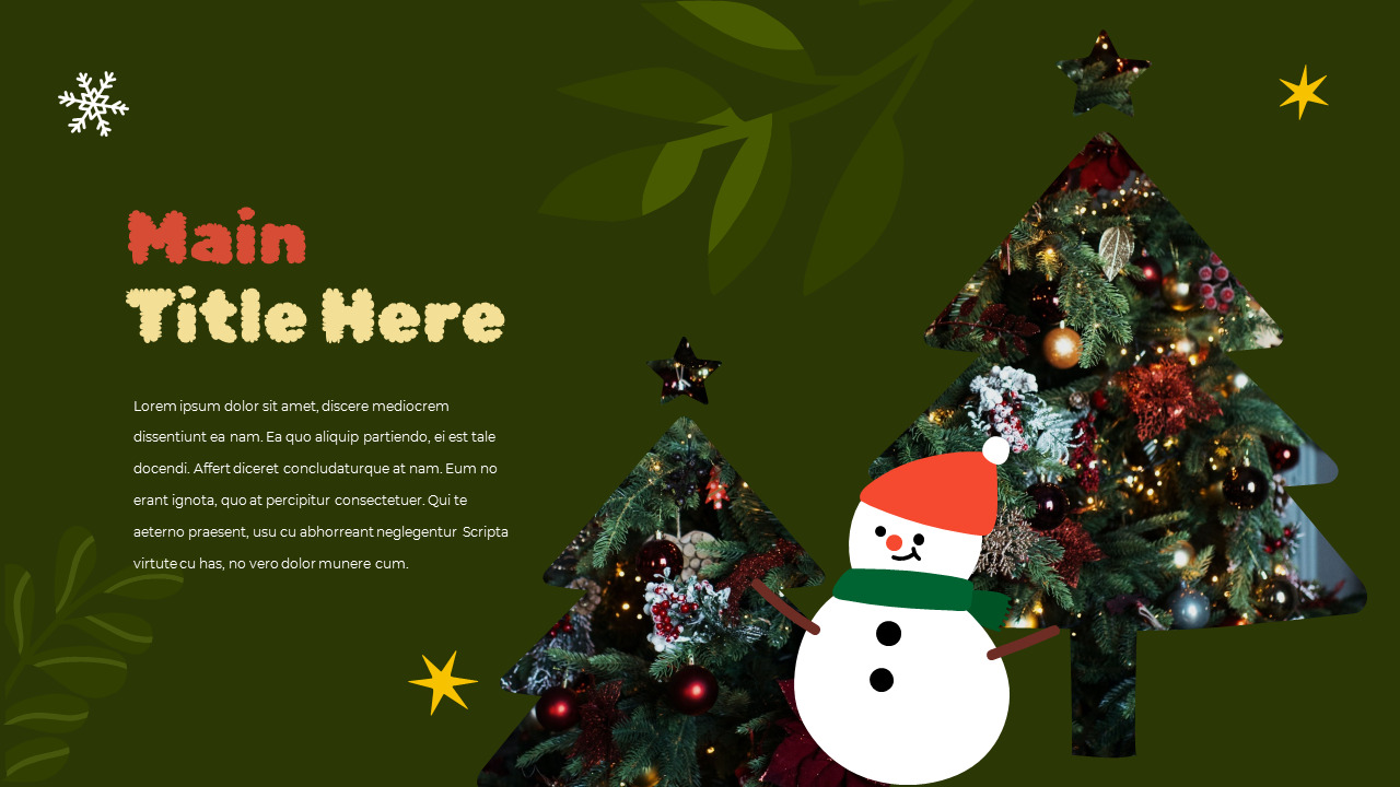 Christmas company profile template design