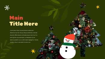 Christmas company profile template design