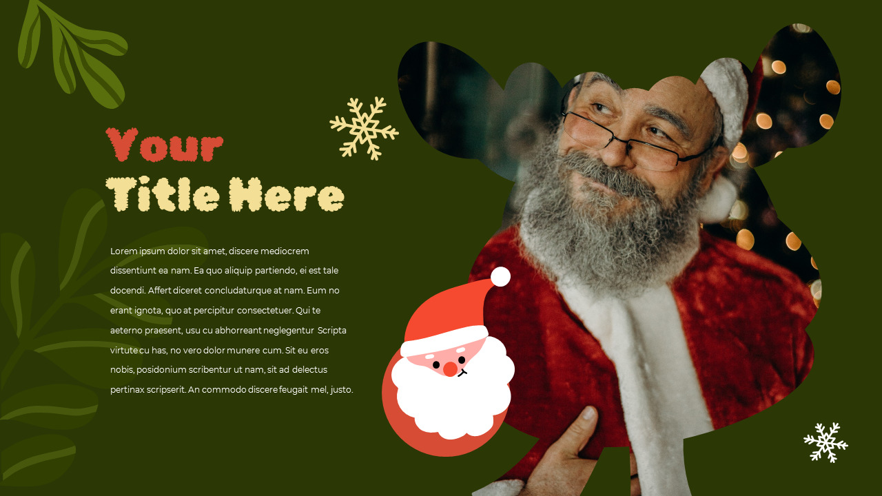 Christmas company profile template design