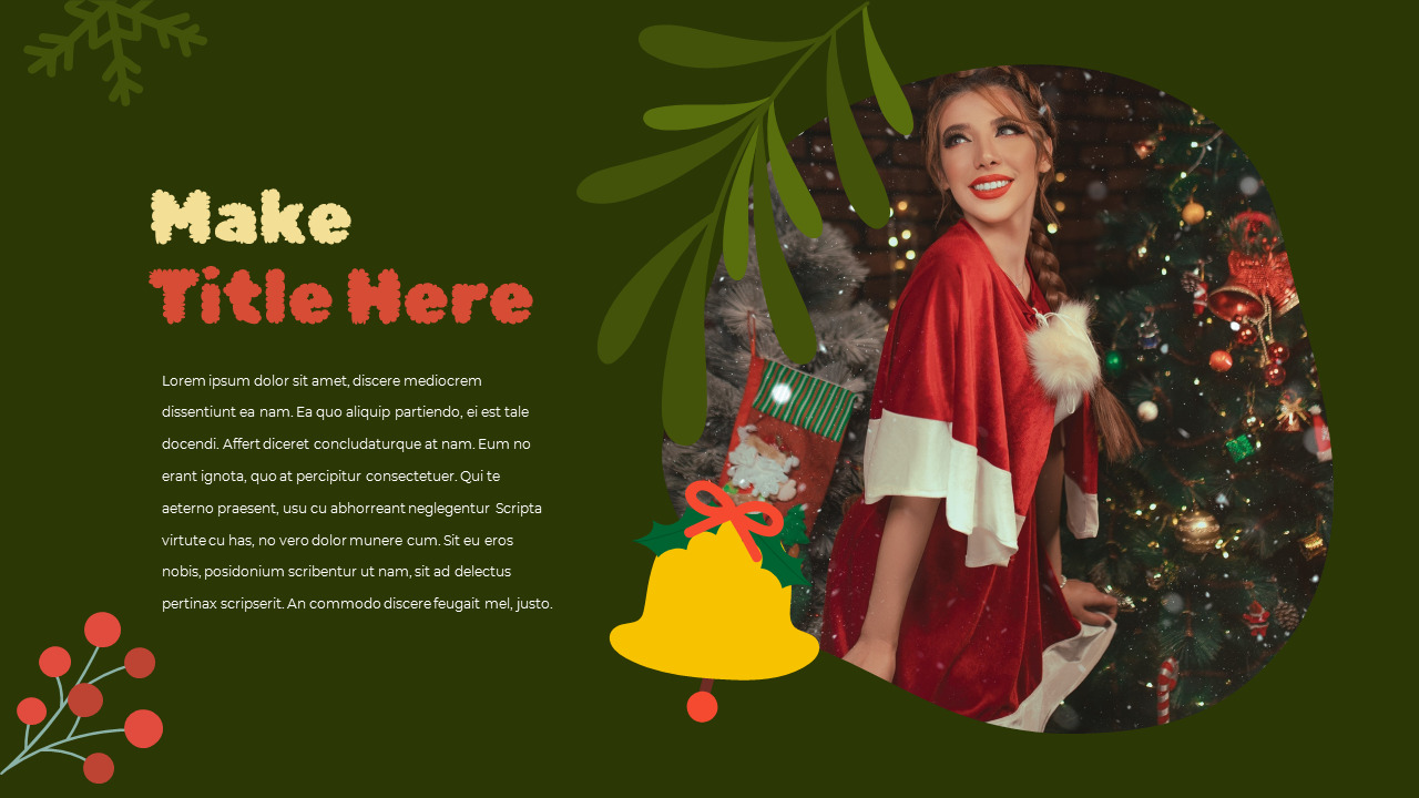 Christmas company profile template design