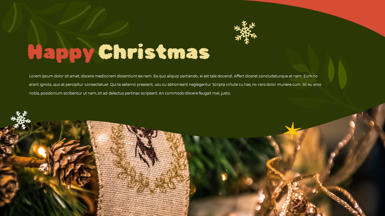 Christmas company profile template design