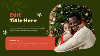 Christmas company profile template design