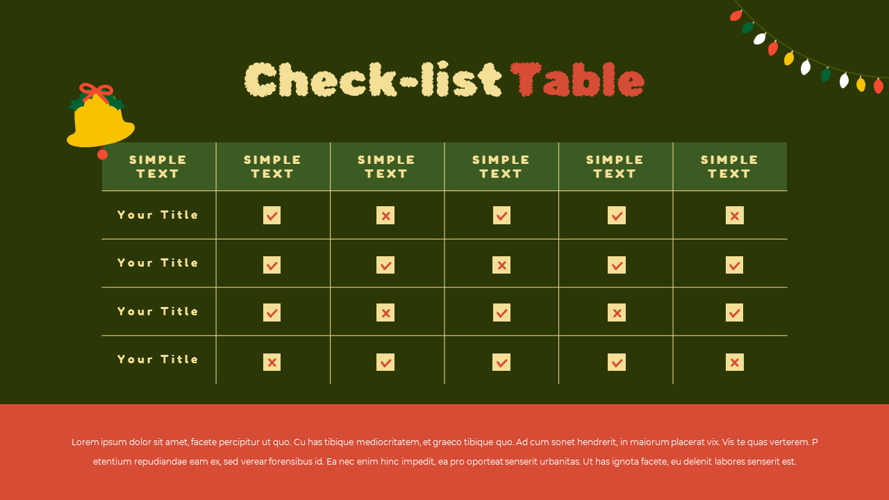 Christmas company profile template design