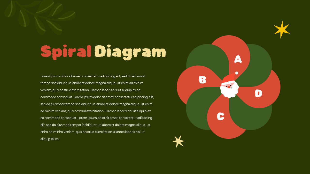 Christmas company profile template design