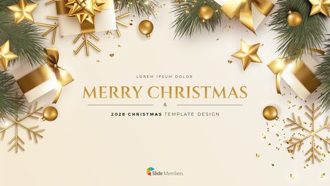 Merry Christmas Google Slides Presentation Templates