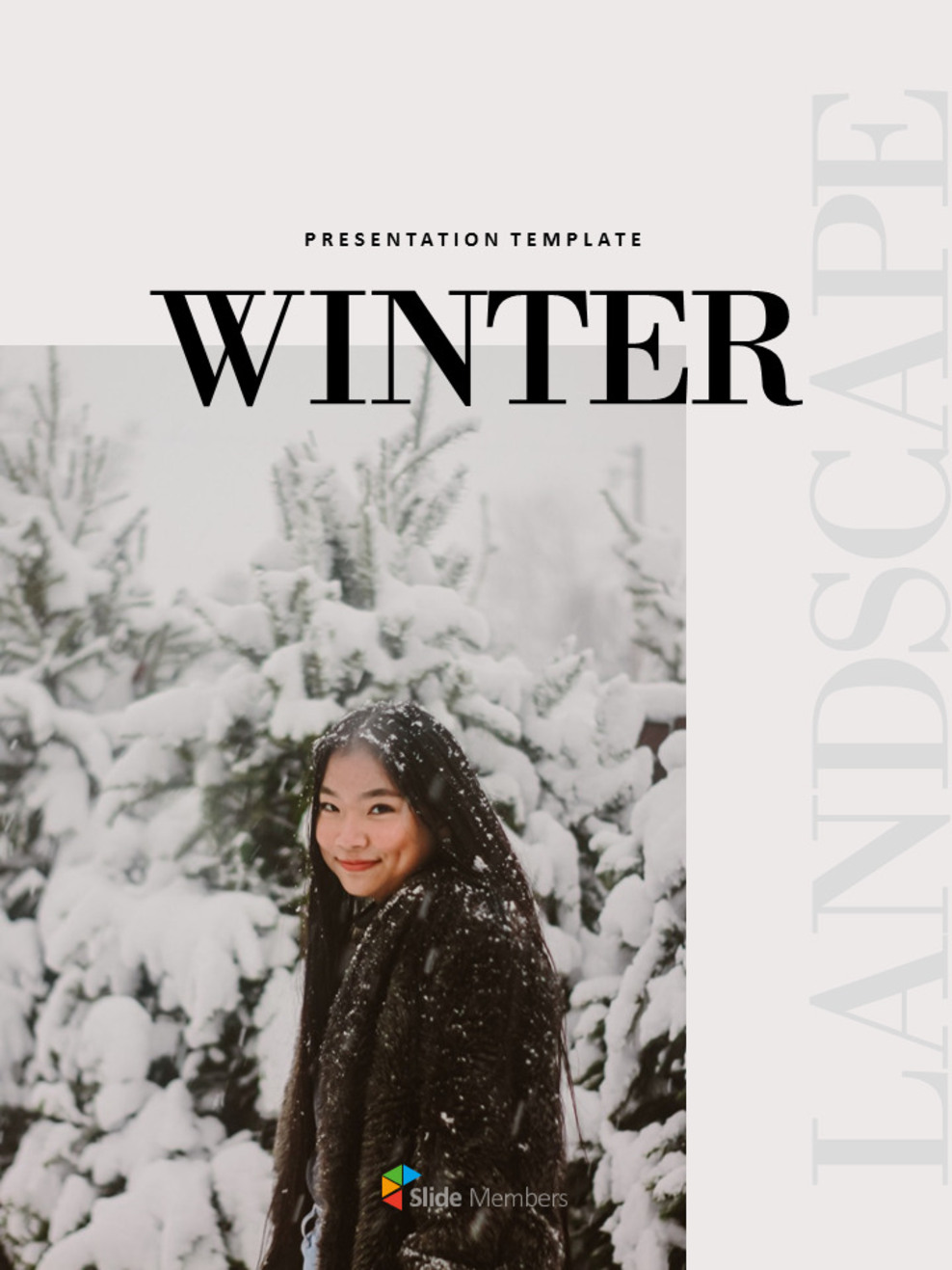 Winter Landscape presentation slide design