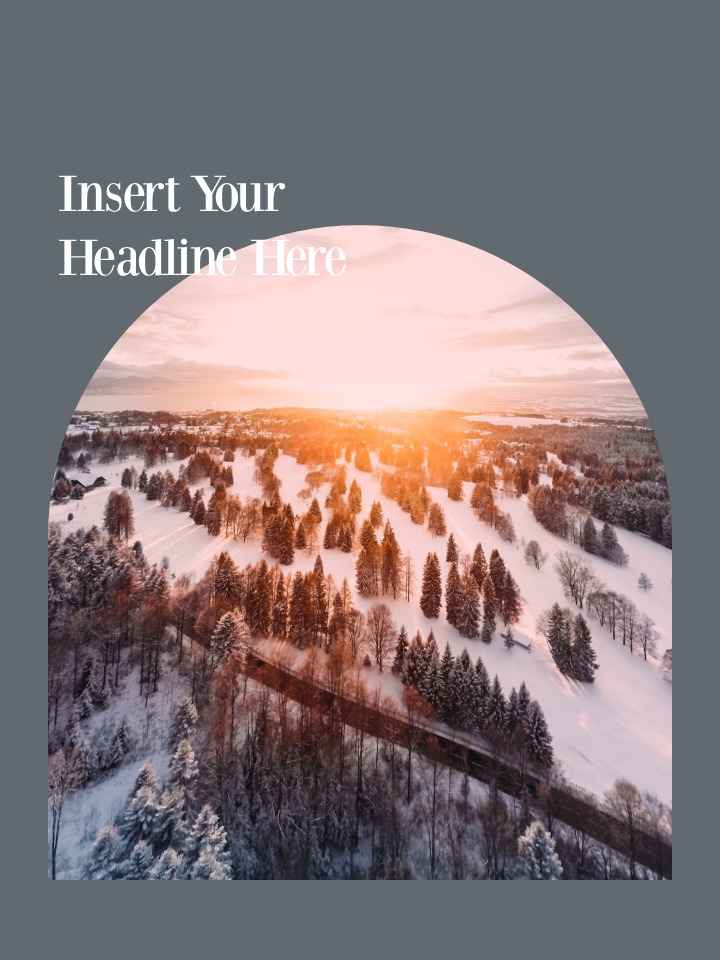 Winter Landscape presentation slide design