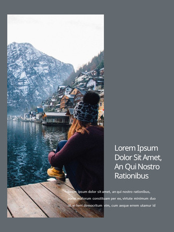 Winter Landscape presentation slide design