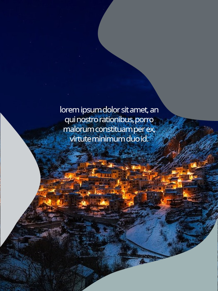 Winter Landscape presentation slide design