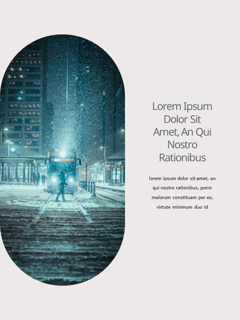 Winter Landscape presentation slide design