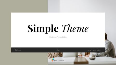 Business Works Simple Theme power point powerpoint