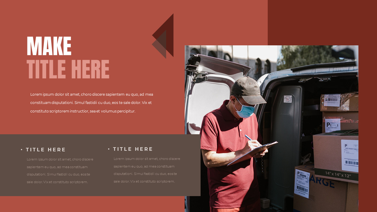 Delivery Service best google slides templates