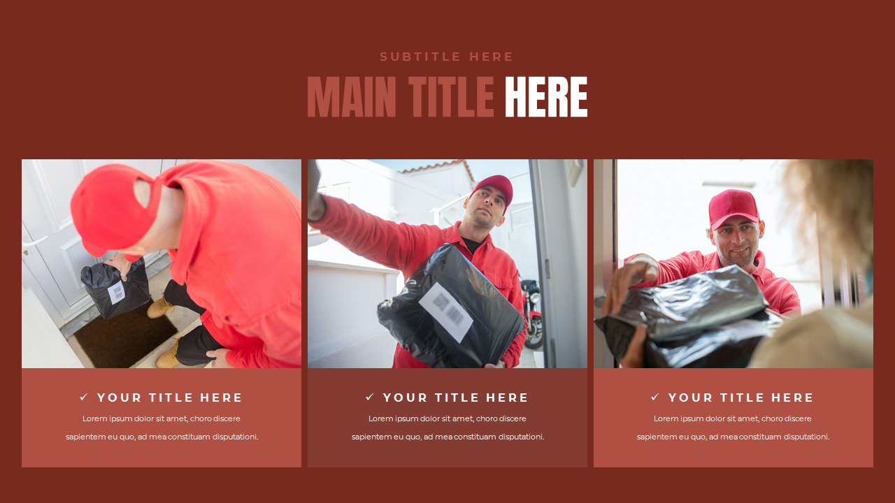 Delivery Service best google slides templates