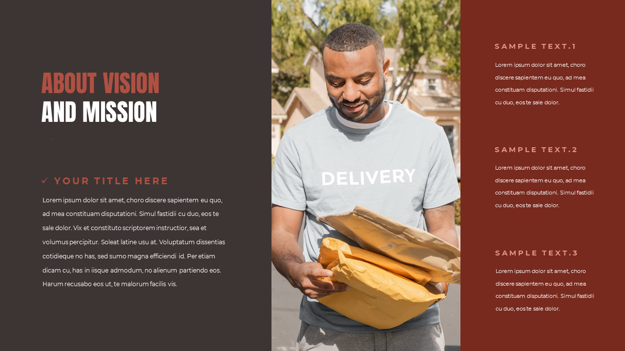 Delivery Service best google slides templates