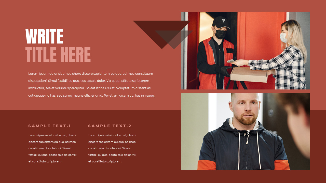 Delivery Service best google slides templates