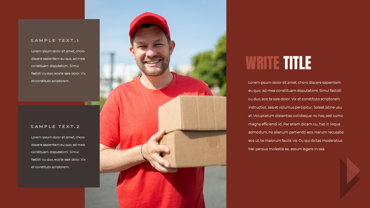 Delivery Service best google slides templates