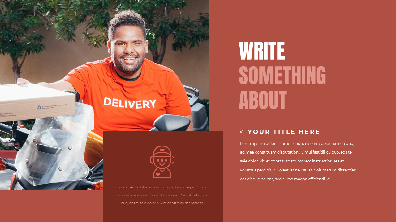 Delivery Service best google slides templates