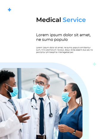 Medical Center Report pitch deck template ppt