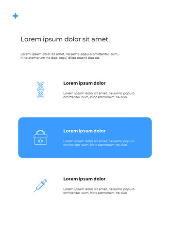 Medical Center Report pitch deck template ppt