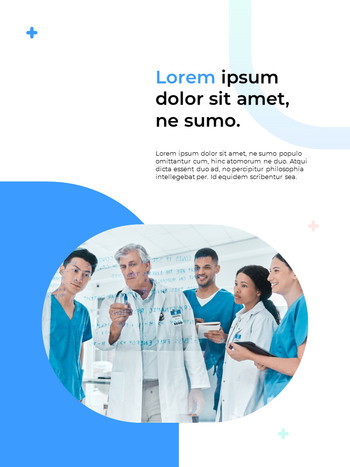 Medical Center Report pitch deck template ppt