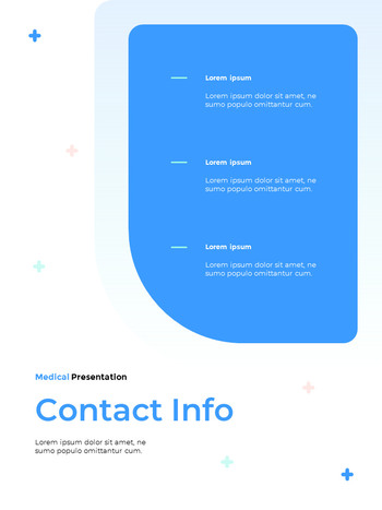 Medical Center Report pitch deck template ppt