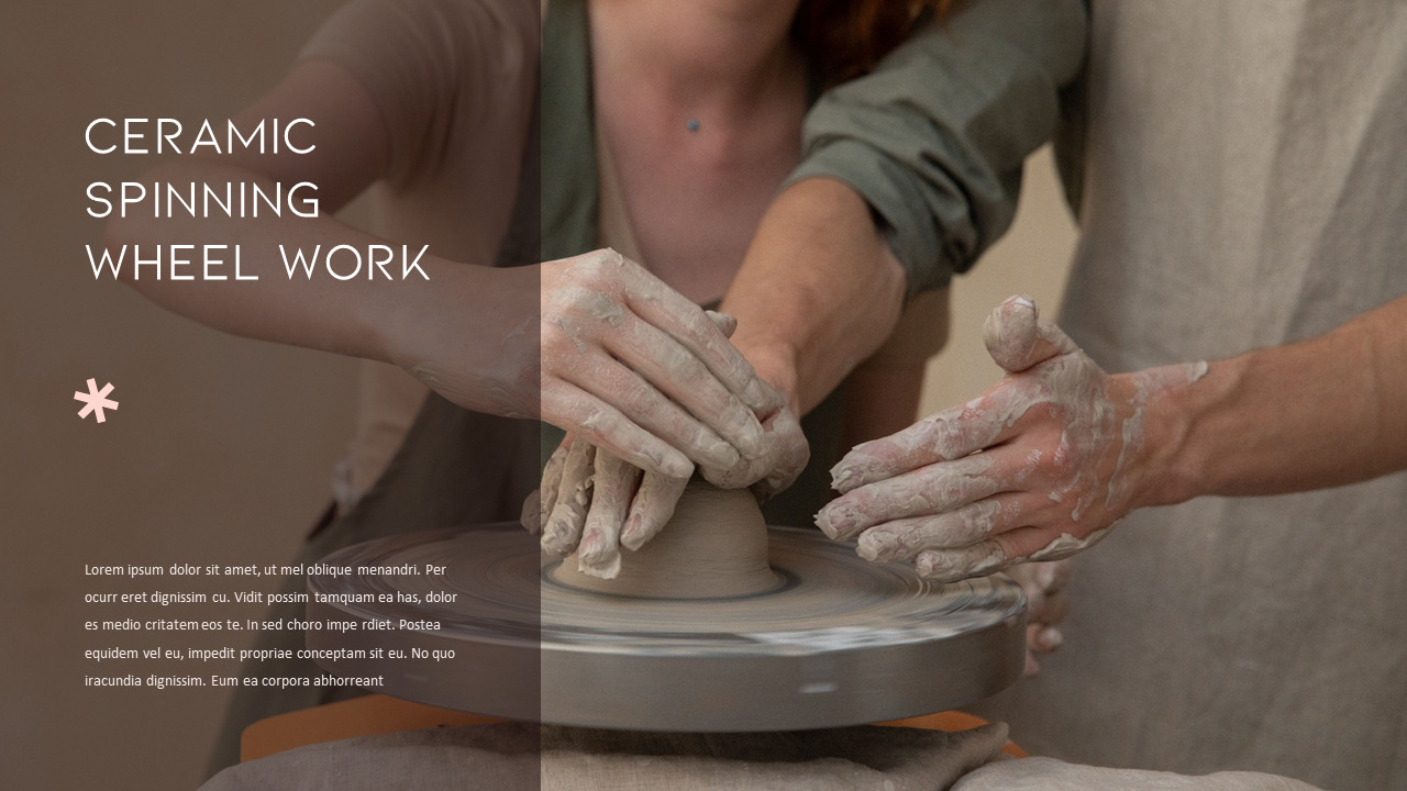 One Day Pottery Class ppt slide templates|Lifestyle