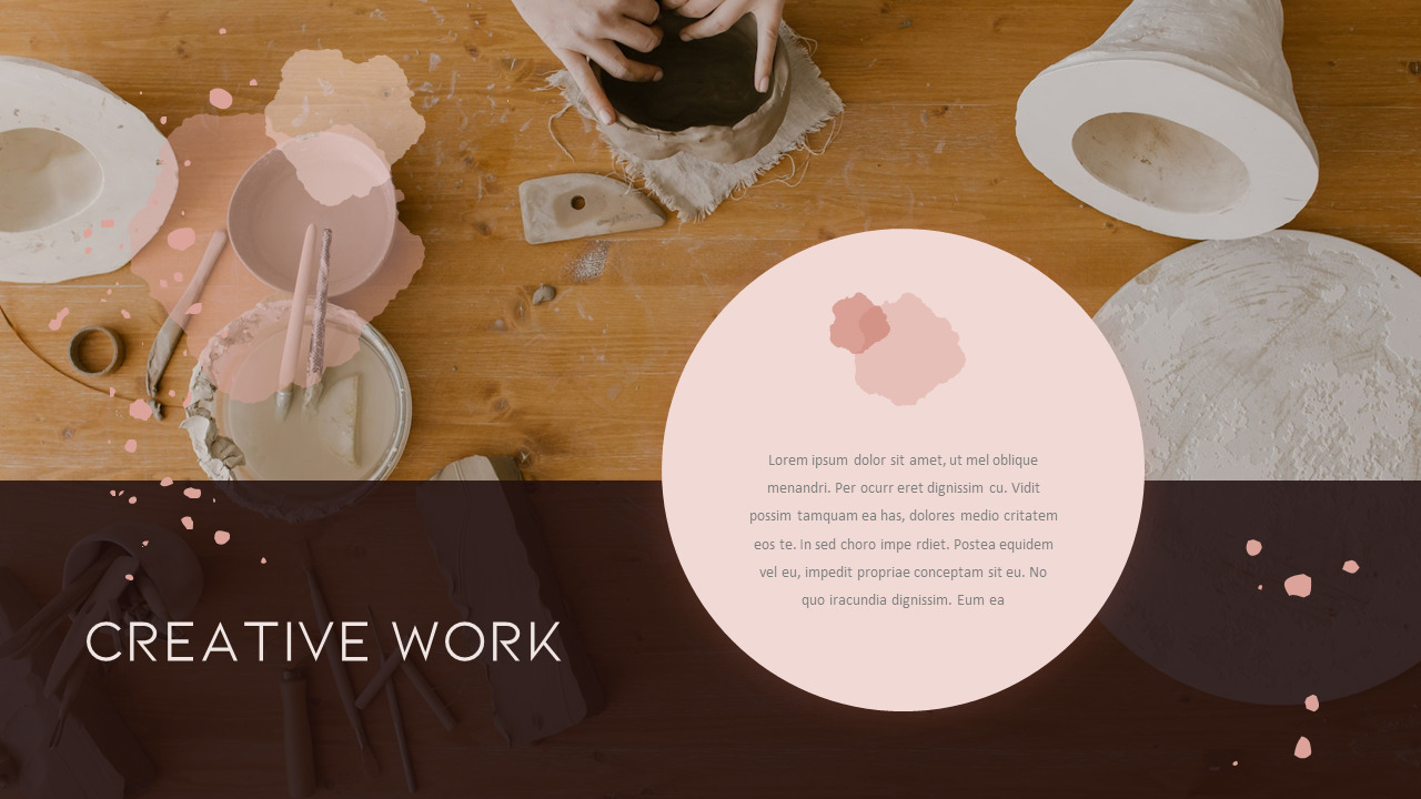 One Day Pottery Class ppt slide templates|Lifestyle