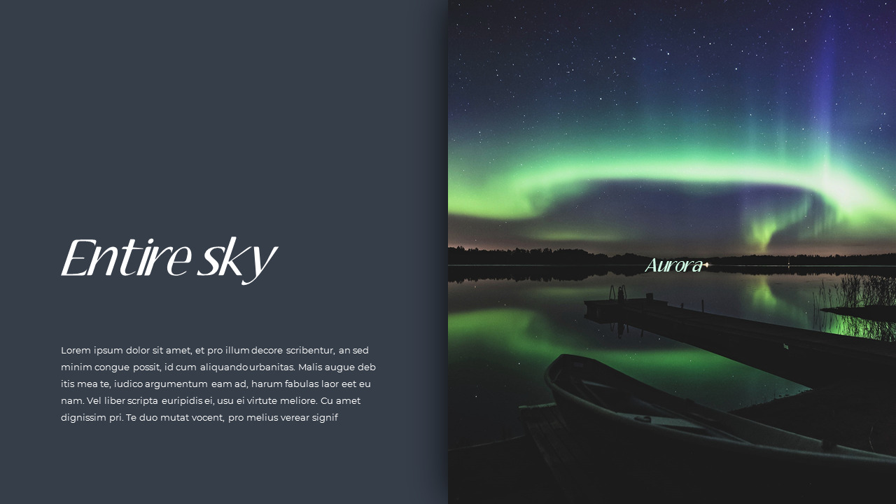 Aurora Simple Presentation Google Slides Template