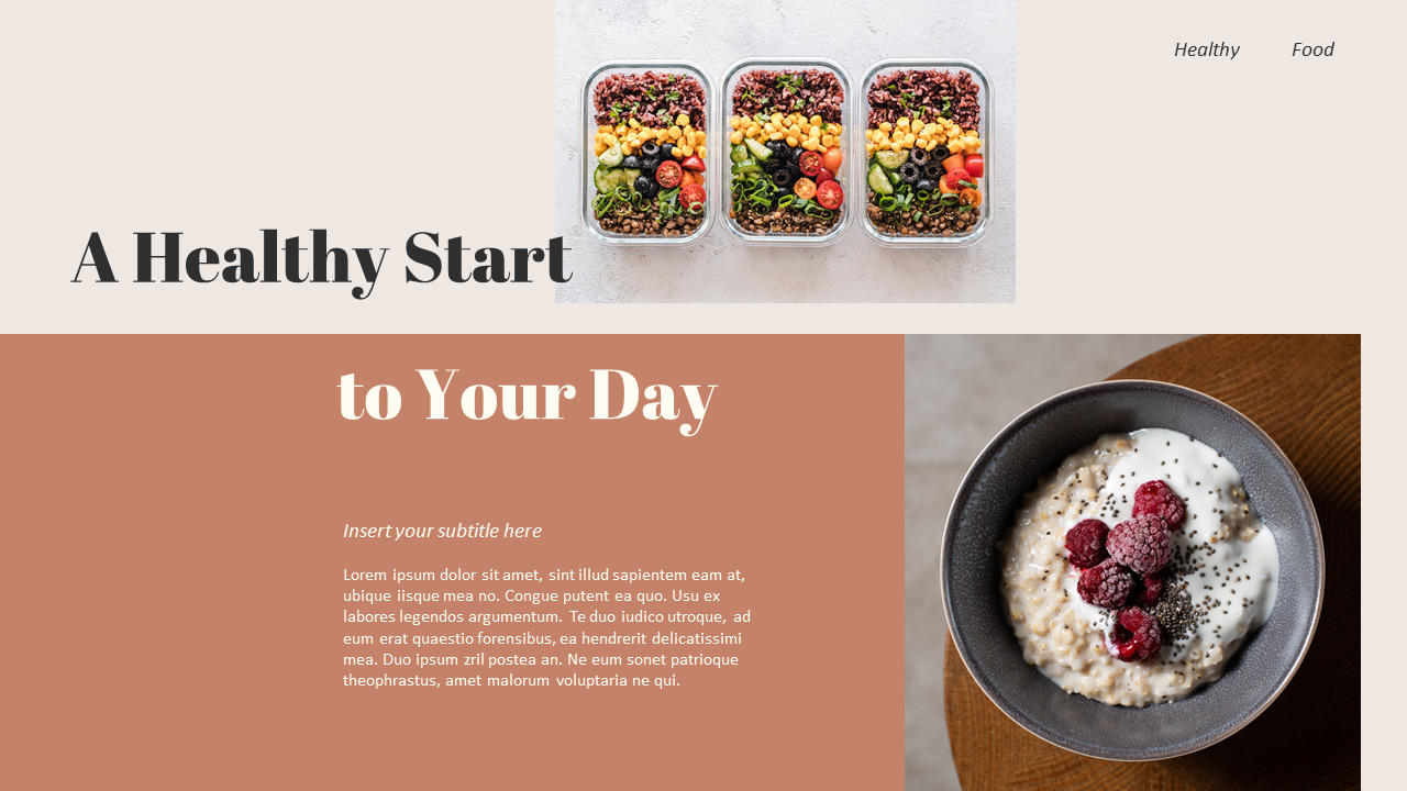 Healthy Eating PPT Presentation Samples|Business|Templates