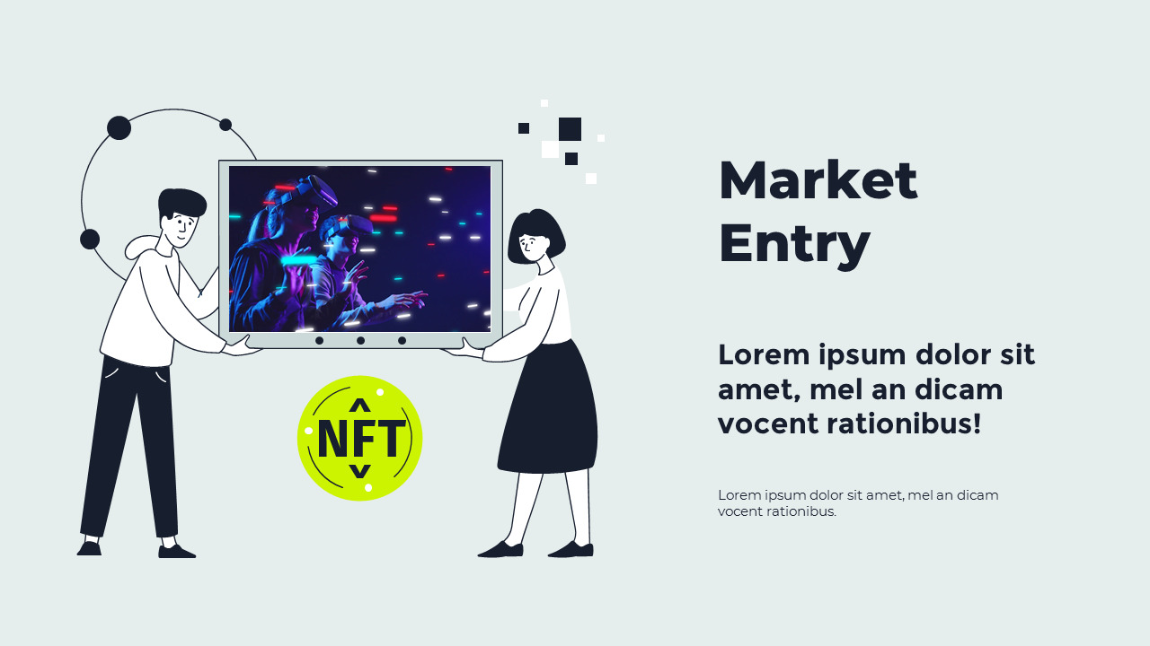 NFT Marketplace Presentation Animated Slides in PowerPoint
