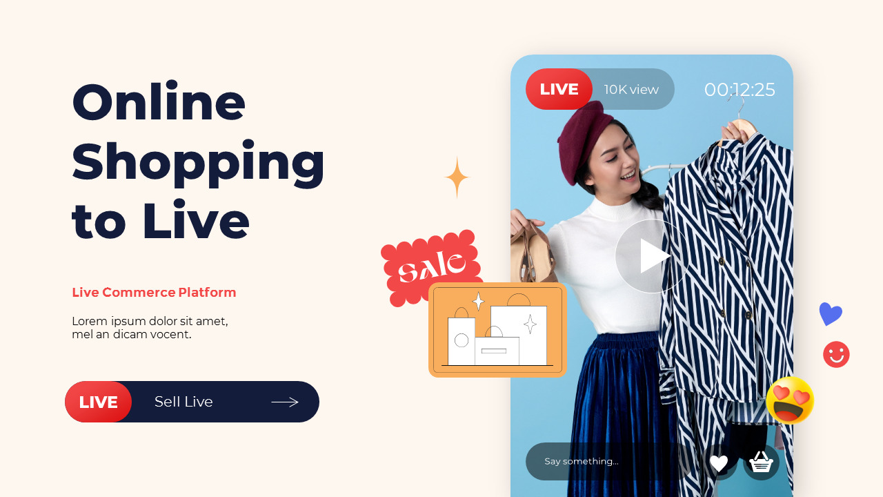 Online Shopping to Live Animation Presentation