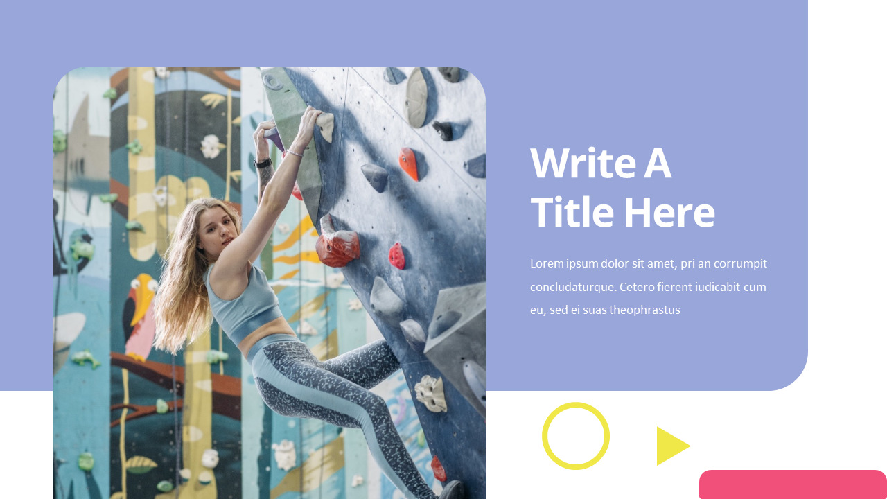 Sport Climbing example pitch deck|Lifestyle|PPT Templates