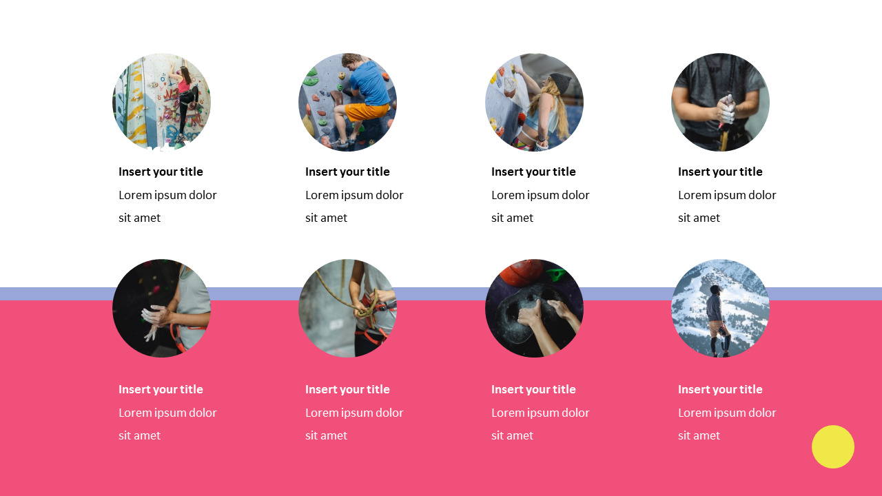 Sport Climbing example pitch deck|Lifestyle|PPT Templates