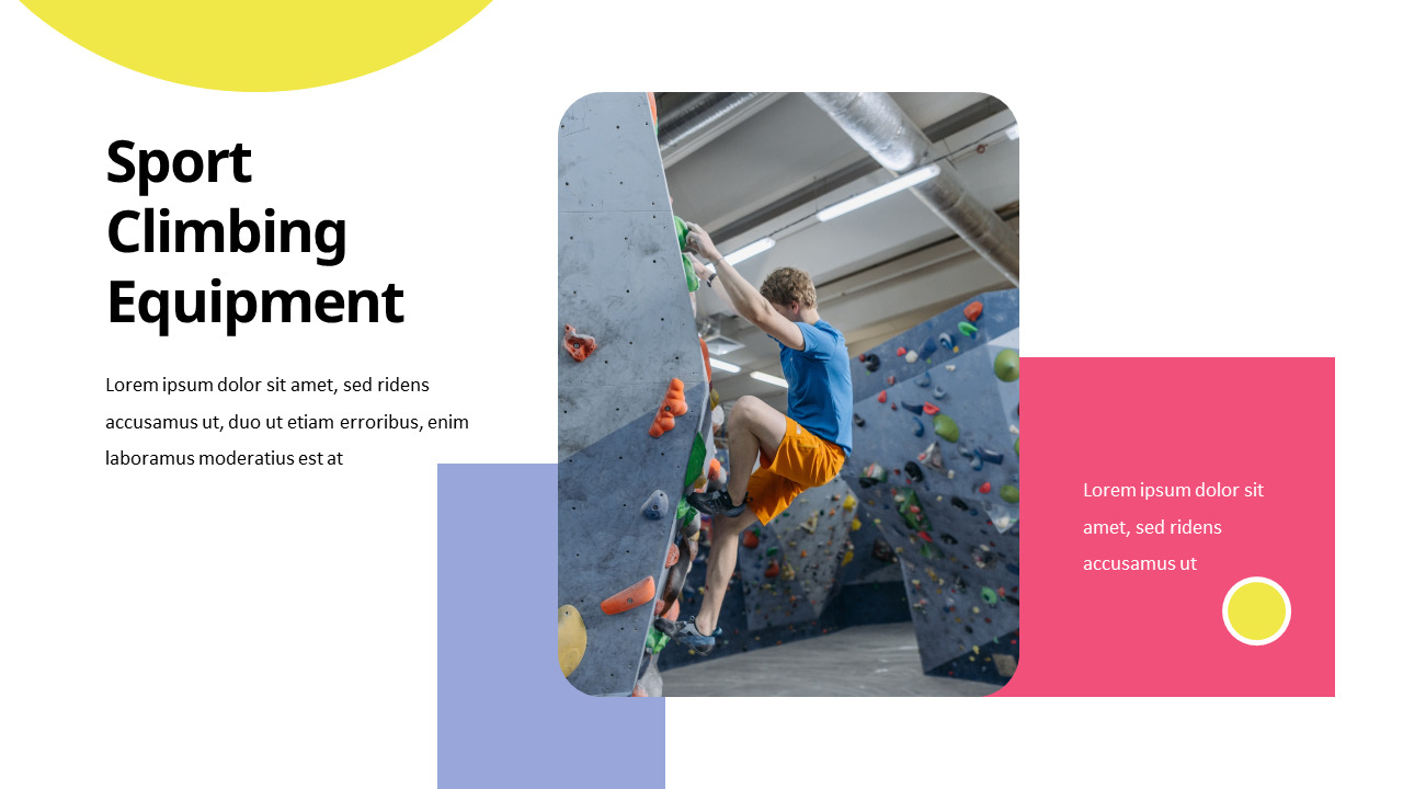 Sport Climbing example pitch deck|Lifestyle|PPT Templates