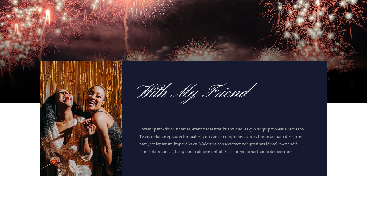 Celebración de fin de año plantilla de diapositivas de google