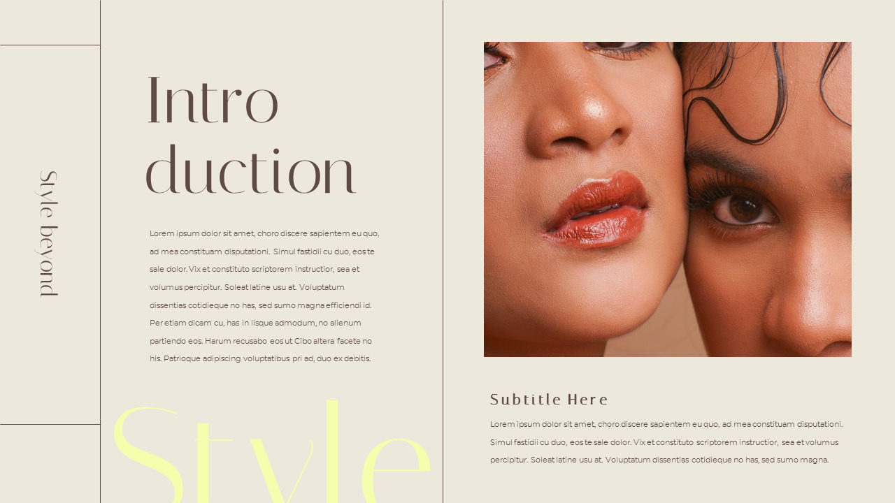 Style Google Slides Template Design