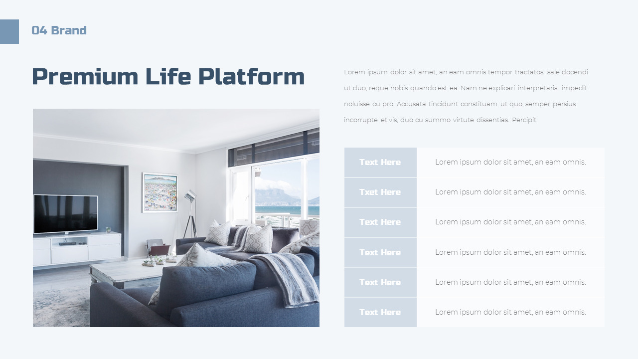 Apartment design in powerpoint