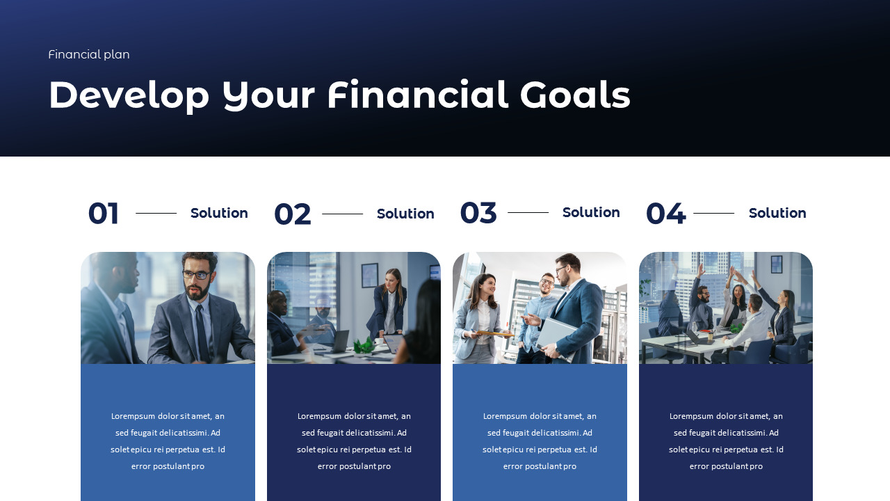 Financial Plan presentation slides ppt