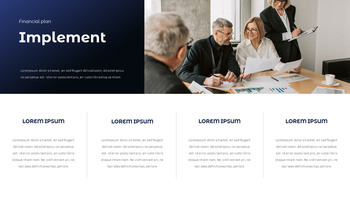 Financial Plan presentation slides ppt