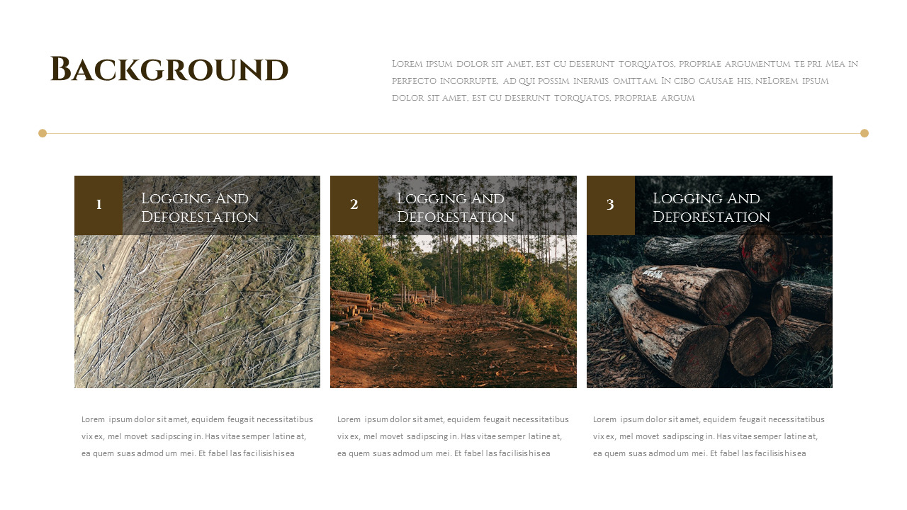 Logging and Deforestation developing powerpoint|Lifestyle|Templates