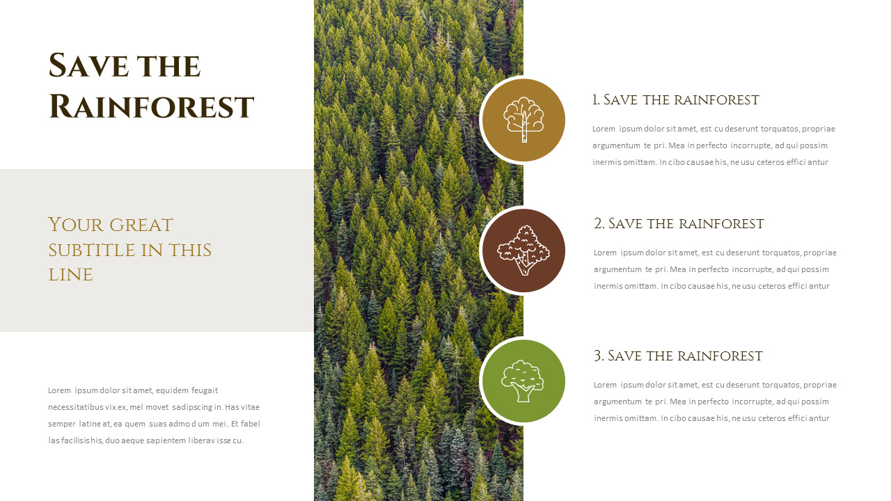 Logging And Deforestation Developing Powerpoint Lifestyle Templates
