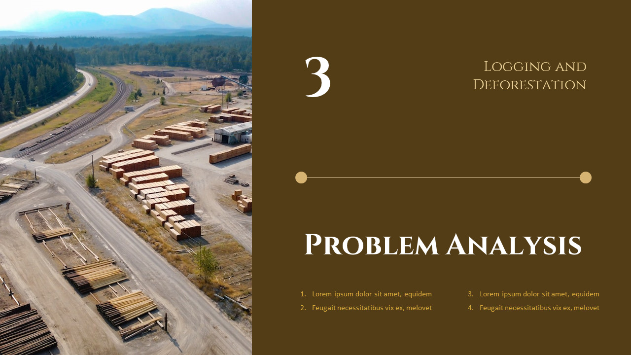 Logging and Deforestation developing powerpoint|Lifestyle|Templates