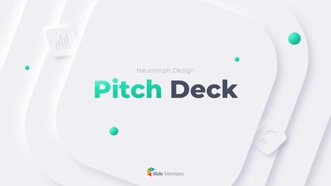 Neumorph Design Pitch Deck design template