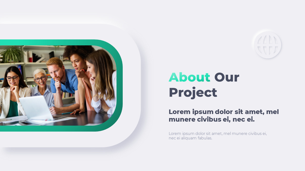 Neumorph Design Pitch Deck design template